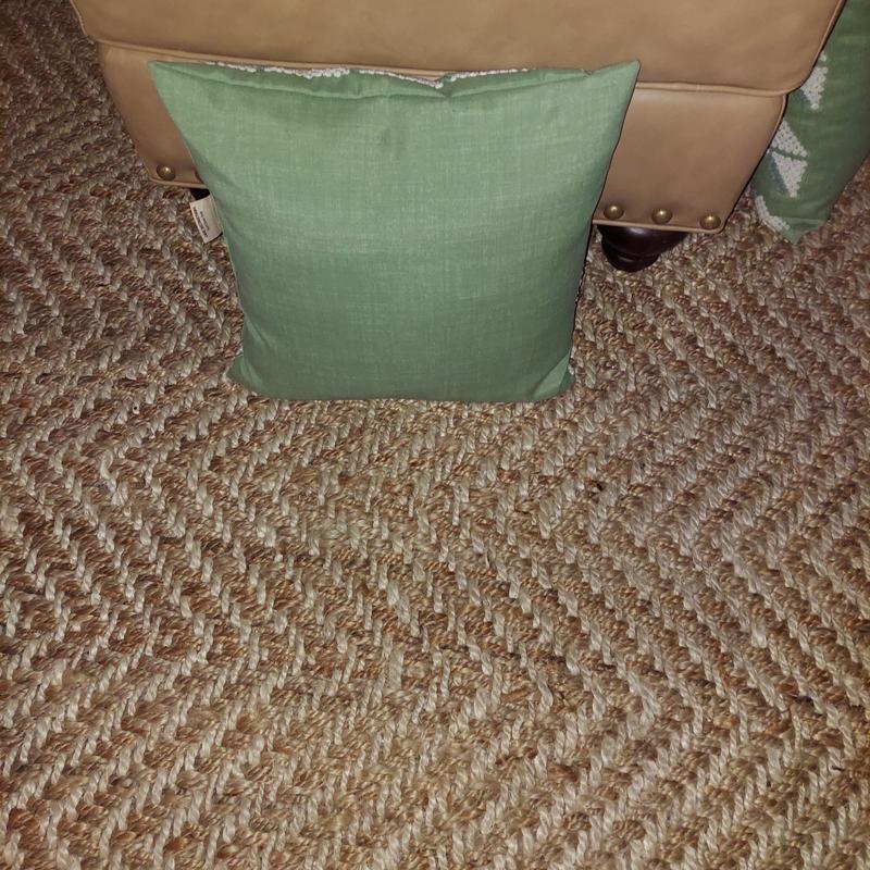 allen + roth Zig Zag Graphic Print Green Square Throw Pillow 21506S ...