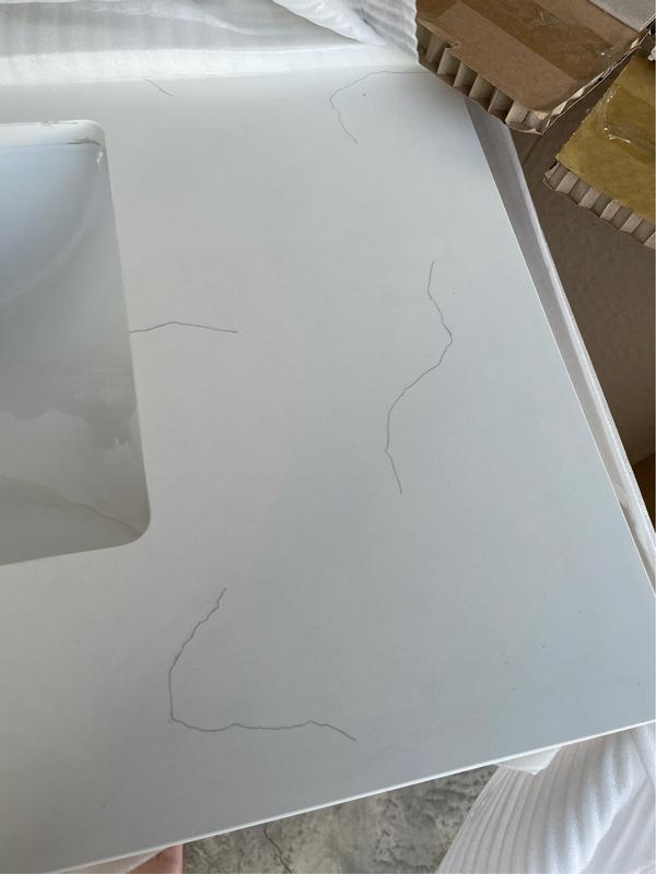 allen + roth Harwood 36-in Natural Undermount Single Sink Bathroom ...