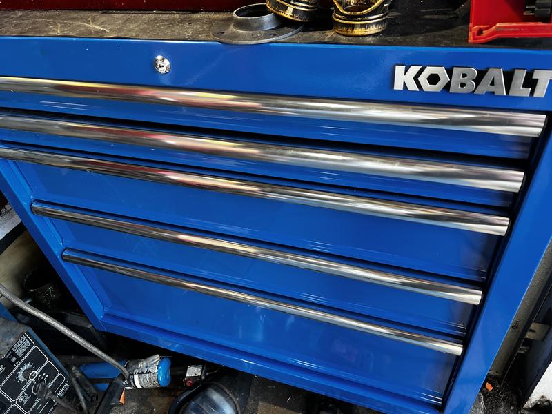 Kobalt 36-in W x 38-in H 5-Drawer Metal Rolling Tool Cabinet (Blue) 410 ...