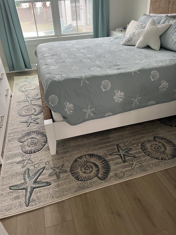 allen + roth Ondine 9 x 12 (ft) Loomed Polypropylene Cream Rectangular ...