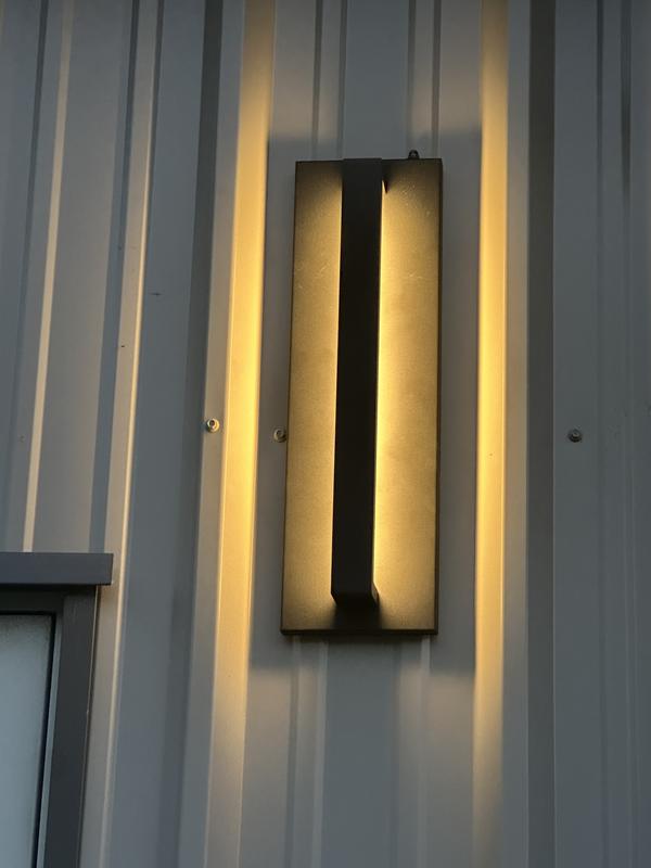 AloaDecor Lighting 20-in H Matte Black Hardwired Dusk to Dawn ...