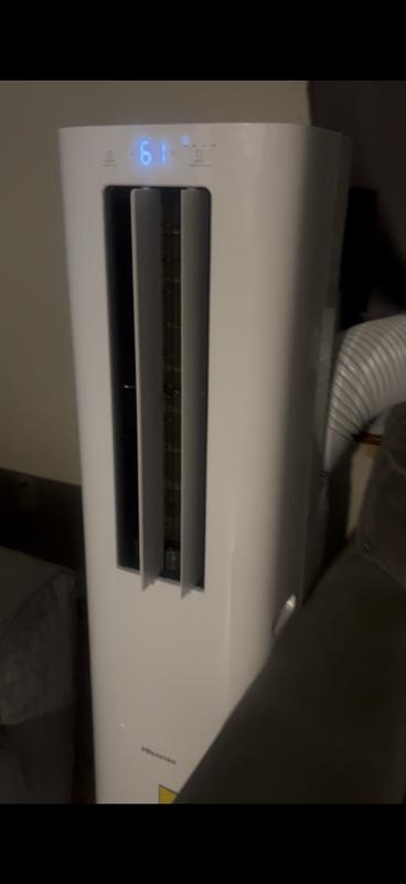 Hisense Tower Inverter 8000 BTU (DOE) 115-Volt Vented Medium Room Smart ...