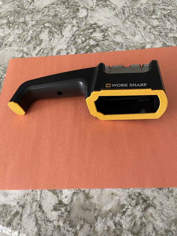 Work Sharp Kitchen Knife Sharpener - Diamond and Ceramic Wheels - Pull Through Design - Includes ...