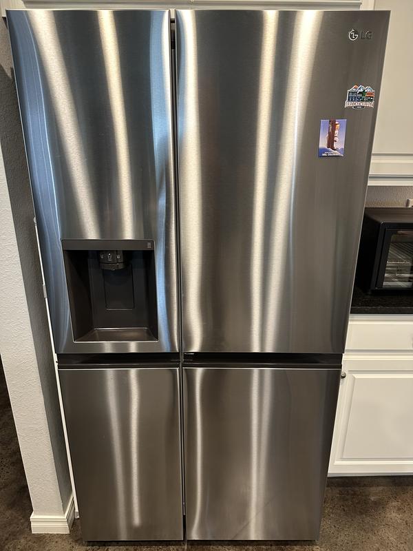 LG Door in Door 27.12-cu ft Side-by-Side Refrigerator with Ice Maker ...