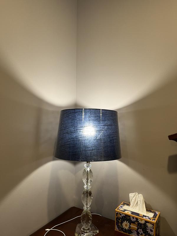 allen + roth 10-in x 15-in Dark Blue Linen Drum Lamp Shade LSH74 at ...