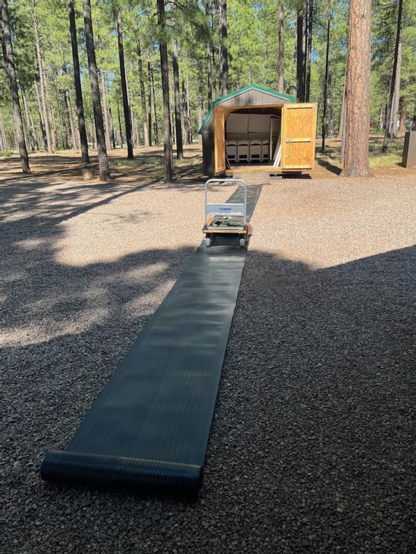 ClimaTex 3-ft x 6-ft Black Rubber Rectangular Outdoor Utility Mat 9G ...