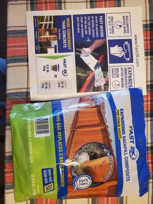 Fast 2K Fence Post Backfill 32.8 Fluid ounce(s) Fast setting Fence post ...