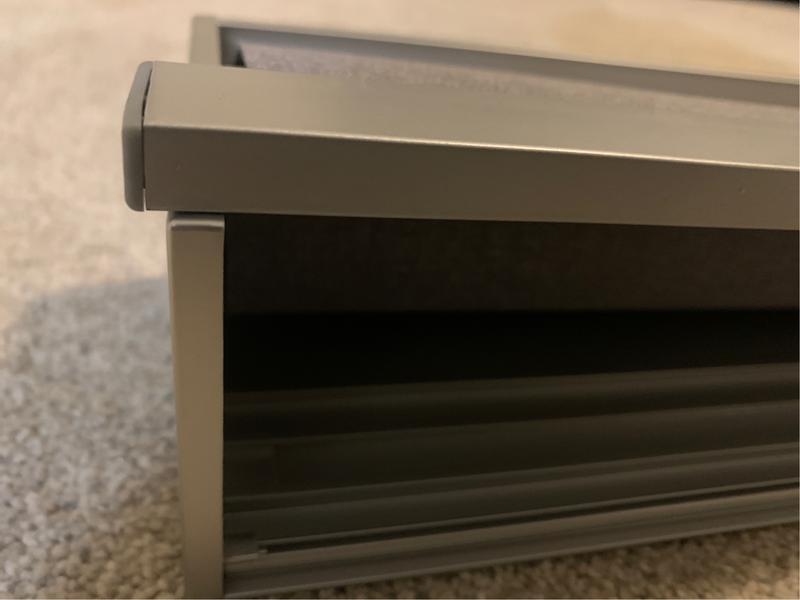 allen + roth 34-in x 72-in Gray Room Darkening Blackout Cordless ...