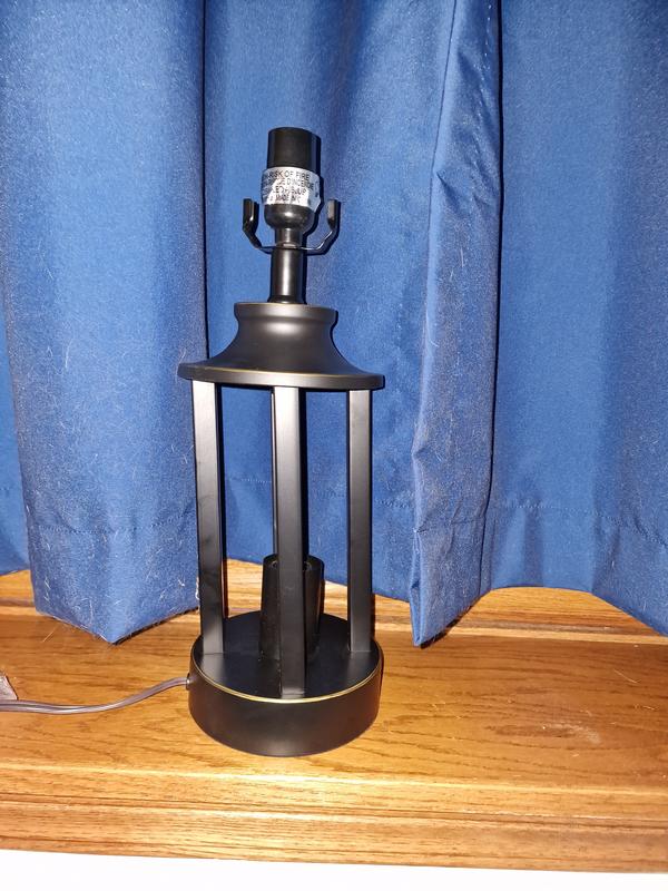 UrFurnishings mental table lamp 23.6-in Black LED Touch Table Lamp with ...