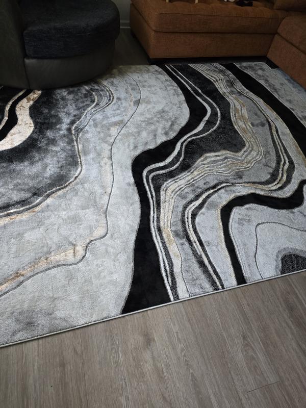 Origin 21 Endless Space 8 X 10 (ft) Onyx Indoor Geode Area Rug 670289 ...
