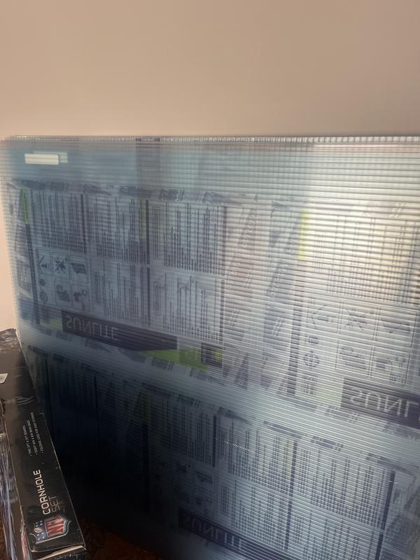 Sunlite 4-ft x 4-ft Corrugated Clear Polycarbonate plastic Roof Panel 5 ...