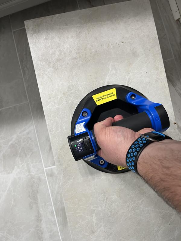 Kobalt 330-lb 8-in Dia Plastic Battery Operated Tile Suction Cup in the ...