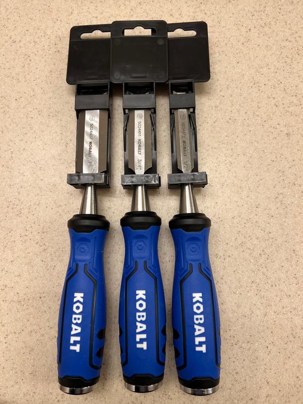 Kobalt 3-Pack Woodworking Chisels Set 68679 at Lowes.com