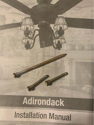 Hunter Adirondack II 52-in Brittany Bronze with Distressed Cherry ...