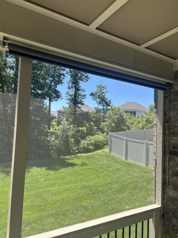 allen + roth 72-in x 72-in Stone Light Filtering Cordless Outdoor ...