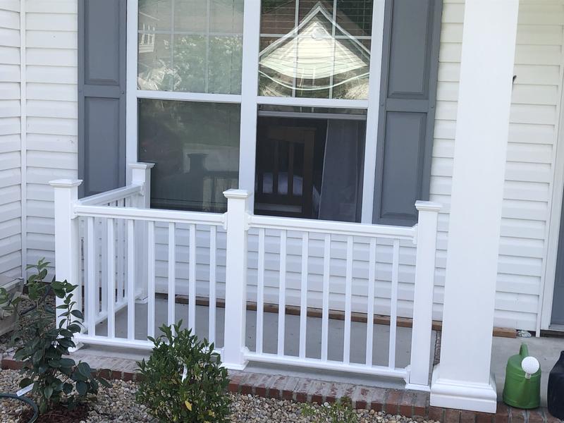 Deckorators Grab and Go Classic 8-ft x 36-in White Composite Deck Rail ...