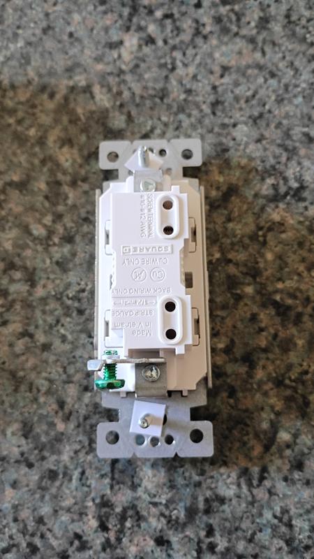 Square D X Series 20-amp Single-pole Rocker Master Light Switch , White ...