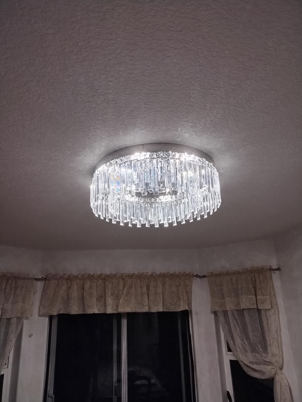 Oukaning 23.6-in Wall Control LED 1-Light Brushed Stainless Steel LED ...