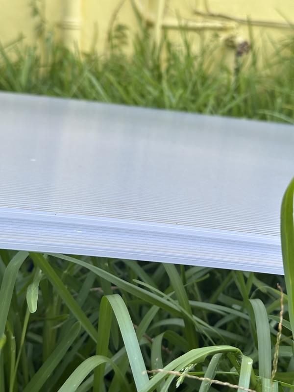 AmeriLux International MultiLite 4-ft x 8-ft Ribbed Clear Polycarbonate ...