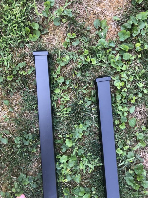 CATALYST 6-ft H x 2-in W Black Steel Fence Post in the Metal Fencing ...