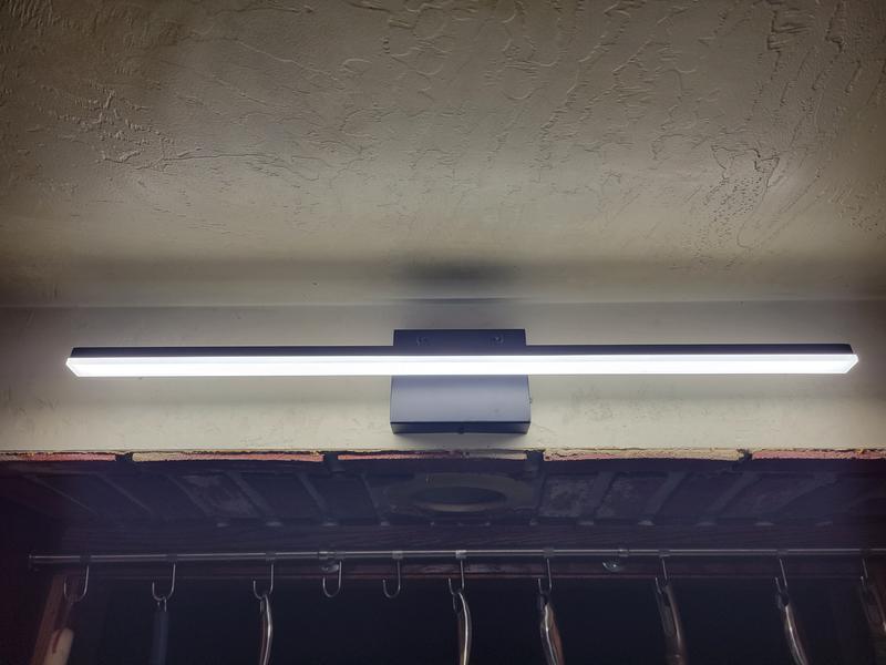 YANSUN 18.1-in 1 Light Matte Black Integrated LED Modern/contemporary ...