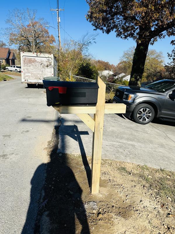 Gibraltar Mailboxes Post Mount Black Plastic Large Mailbox GMB515B01 at ...