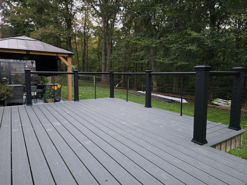 TimberTech Classic Composite 8-ft x 36-in Matte Black Composite Deck ...