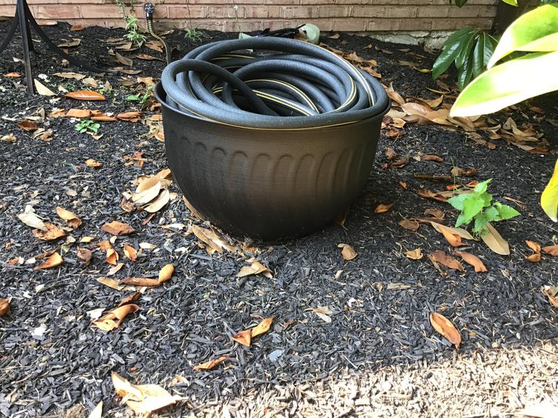 Patio Life Steel 100-ft Hose Pot Hose Reel 53417 at Lowes.com