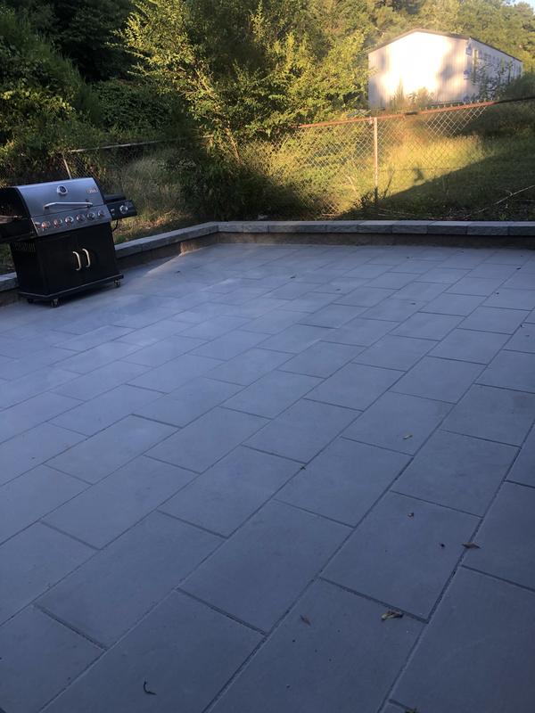 Pavestone 24-in L x 16-in W x 2-in H Rectangle Dark Slate/Smooth ...