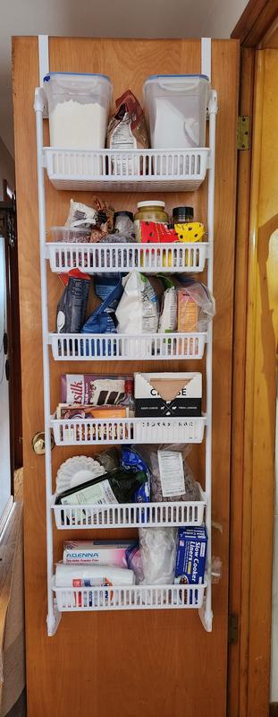 Smart Design Over the Door Pantry Organizer Steel 18.5-in W x 63.2-in H ...
