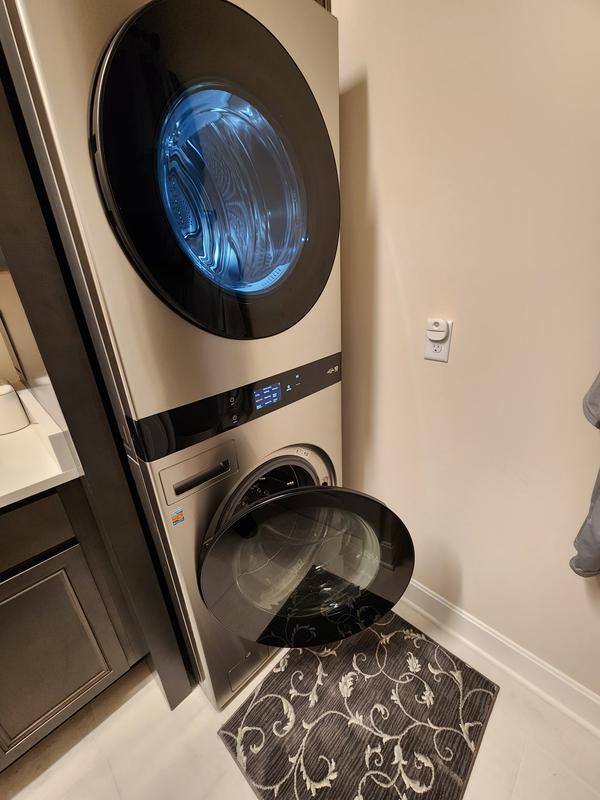 LG STUDIO WashTower Electric Stacked Laundry Center with 5-cu ft Washer ...