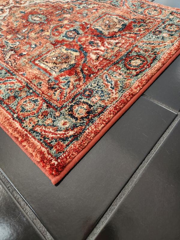 allen + roth with STAINMASTER Jezebel Performance 2 X 8 (ft) Garnet ...