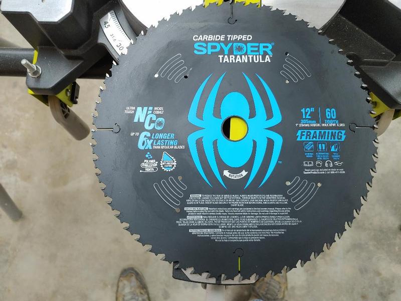 Spyder 12-in 60-Tooth Rough Finish Tungsten Carbide-tipped Steel Miter ...
