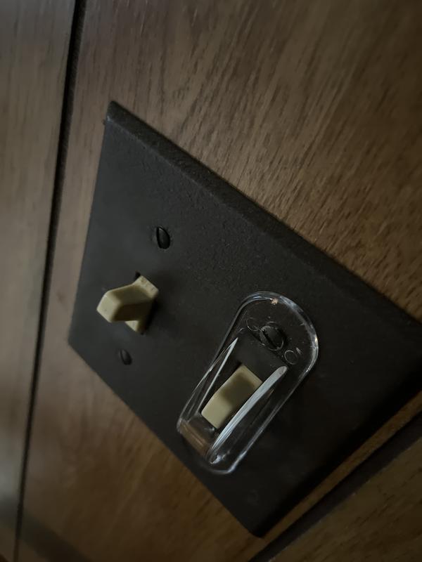 Style Selections 1-Gang Clear Plastic Indoor Switch Guard Wall Plate (2 ...