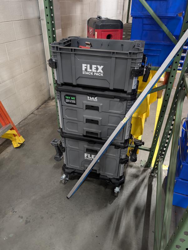 FLEX STACK PACK 22-in W x 10.3-in H x 15.1-in D 3-Drawer Polypropylene ...