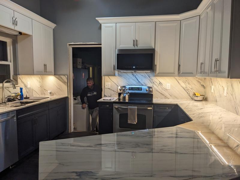 DEKTON Trance/Polished Ultra Compact Surface Blue Kitchen Countertop ...