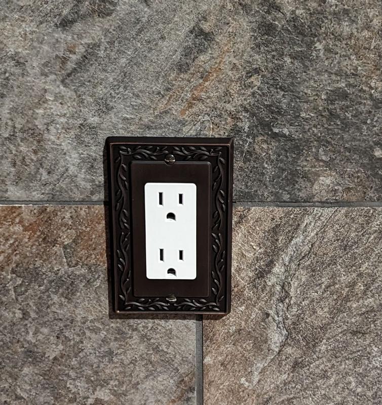 allen + roth Coverlyn 1-Gang Oil Rubbed Bronze Zinc Indoor Decorator ...