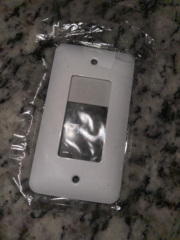 Mulberry 1-Gang Midsize White Metal Indoor Decorator Wall Plate 76401 ...