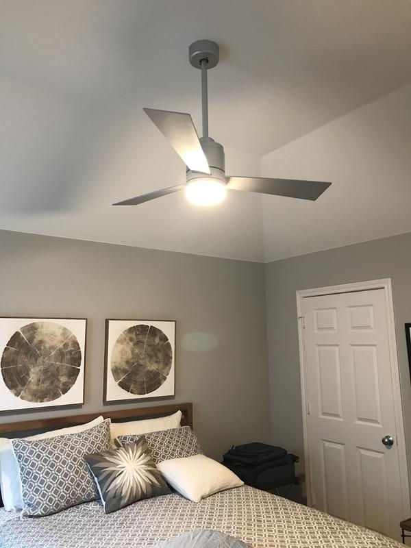 Fanimation Studio Collection All-Weather Pylon 48-in Silver Integrated ...