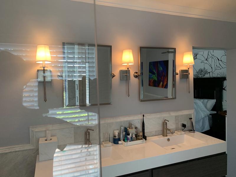 12-in W 2-Light Polished Nickel Transitional Wall Sconce at Lowes.com