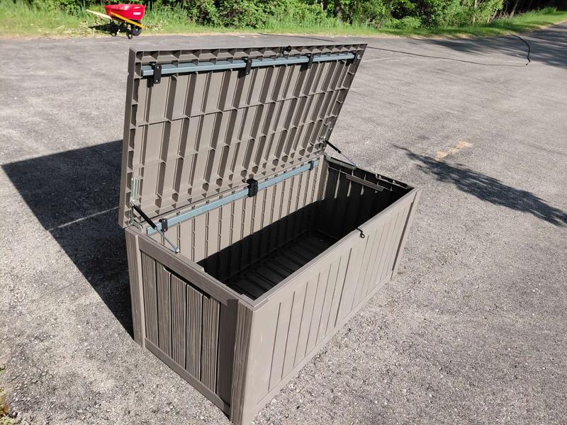 Patiozen 150-Gallon Extra-Large Outdoor Storage Bin Patio Storage Deck ...
