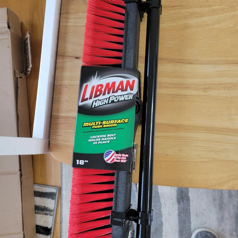 Libman 18-in Poly Fiber Multi-surface Push To Center Push