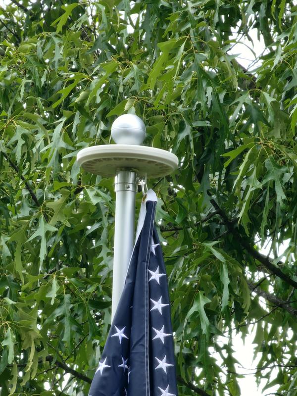 Anley Authentic 3" Metal Flag pole ball topper at Lowes.com