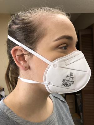 Dasheng 5 -Pack White Disposable N95 Sanding and fiberglass Safety mask ...