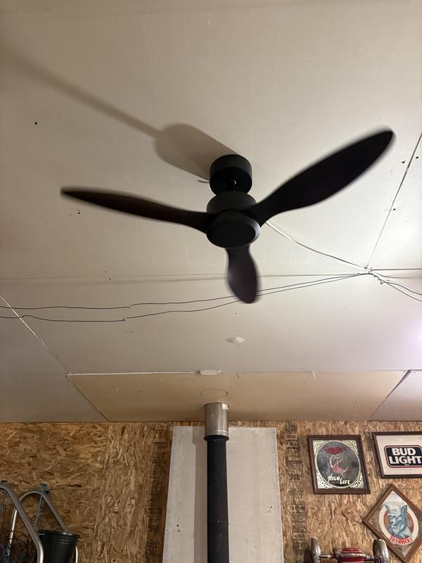 Breezary Non-Light 72-in White with White Blades Ceiling Fan Without ...