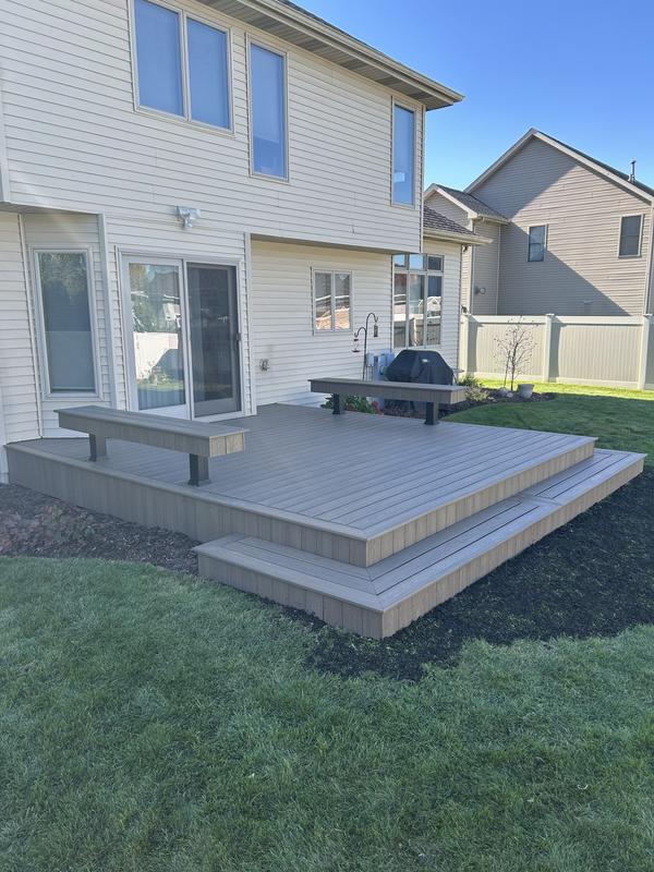 Deckorators Venture 1-in x 6-in x 20-ft Sandbar Grooved Composite Deck ...