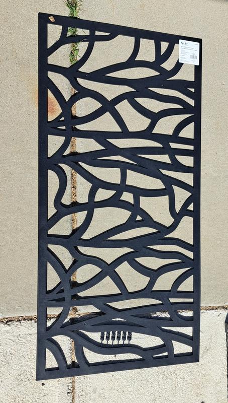 Style Selections 4-ft x 2-ft Wave White Polypropylene Decorative Screen ...