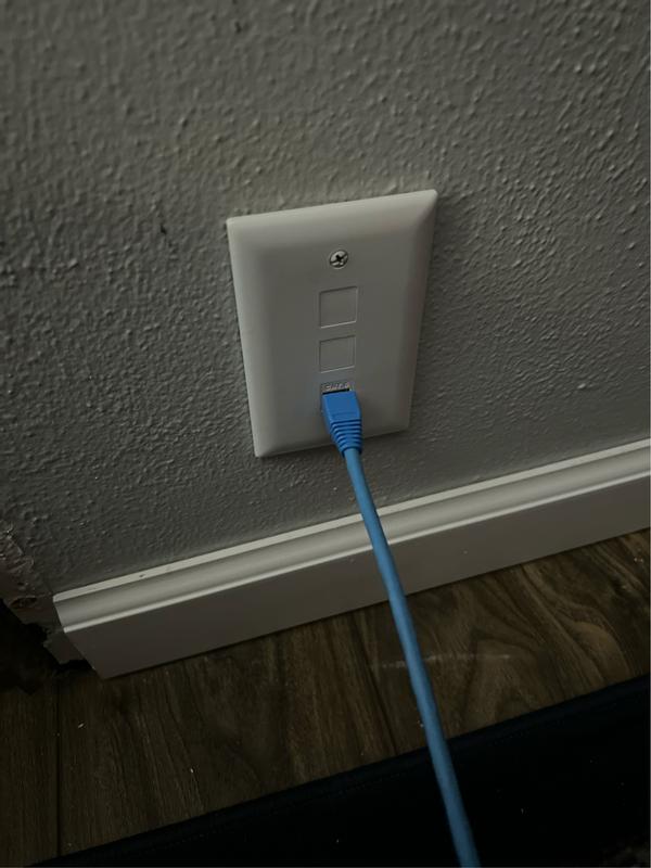 Legrand Plastic CAT6 Ethernet Wall Jack WP3452-WH-V1 at Lowes.com