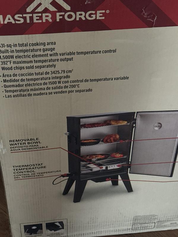 Master Forge 531-Sq in Black Electric Smoker EBS24031L at Lowes.com