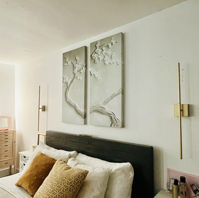 C Cattleya 4.75-in W 2 -Light Matte Black Integrated LED Wall Sconce in ...